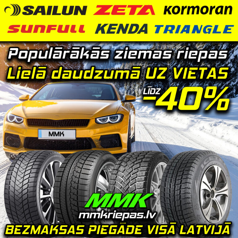 Jaunas Riepas – Auto Riepas Par Labāko Cenu • MMK Riepas