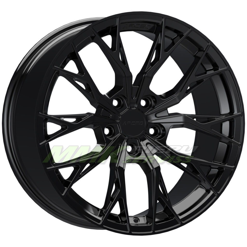 R20X9 5X112 ET30 66.6 ARCEO ROMA Glossy Black • MMK Riepas